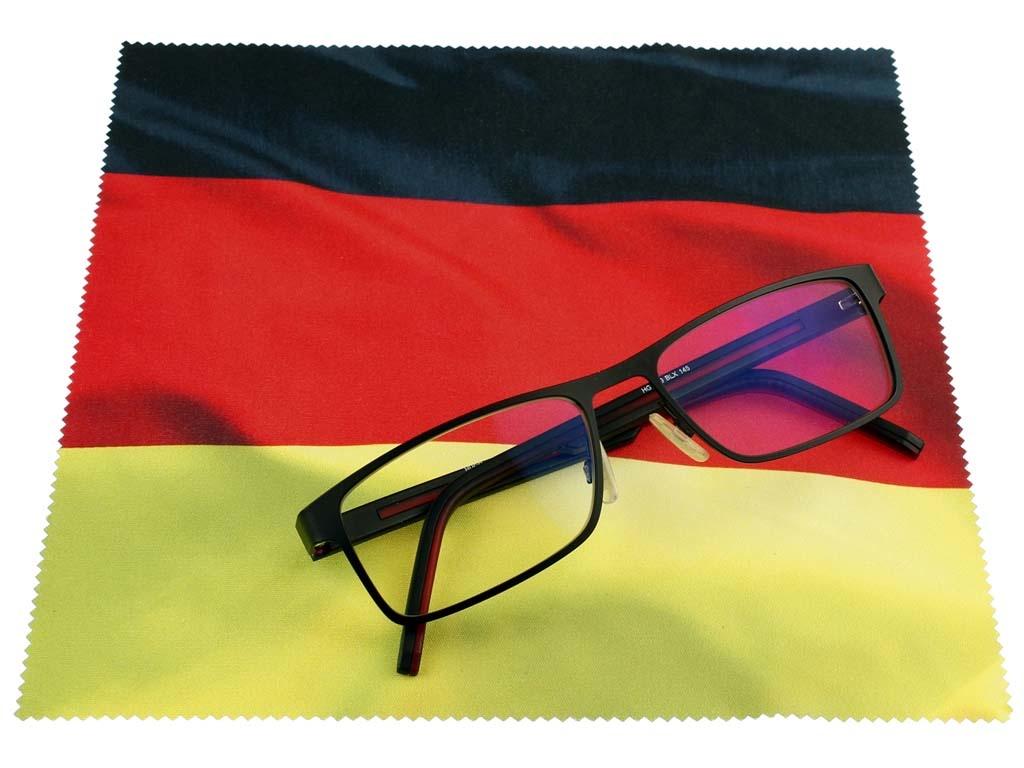 Premium microvezel brillendoekje met design bedrukking van Duitse vlag ...