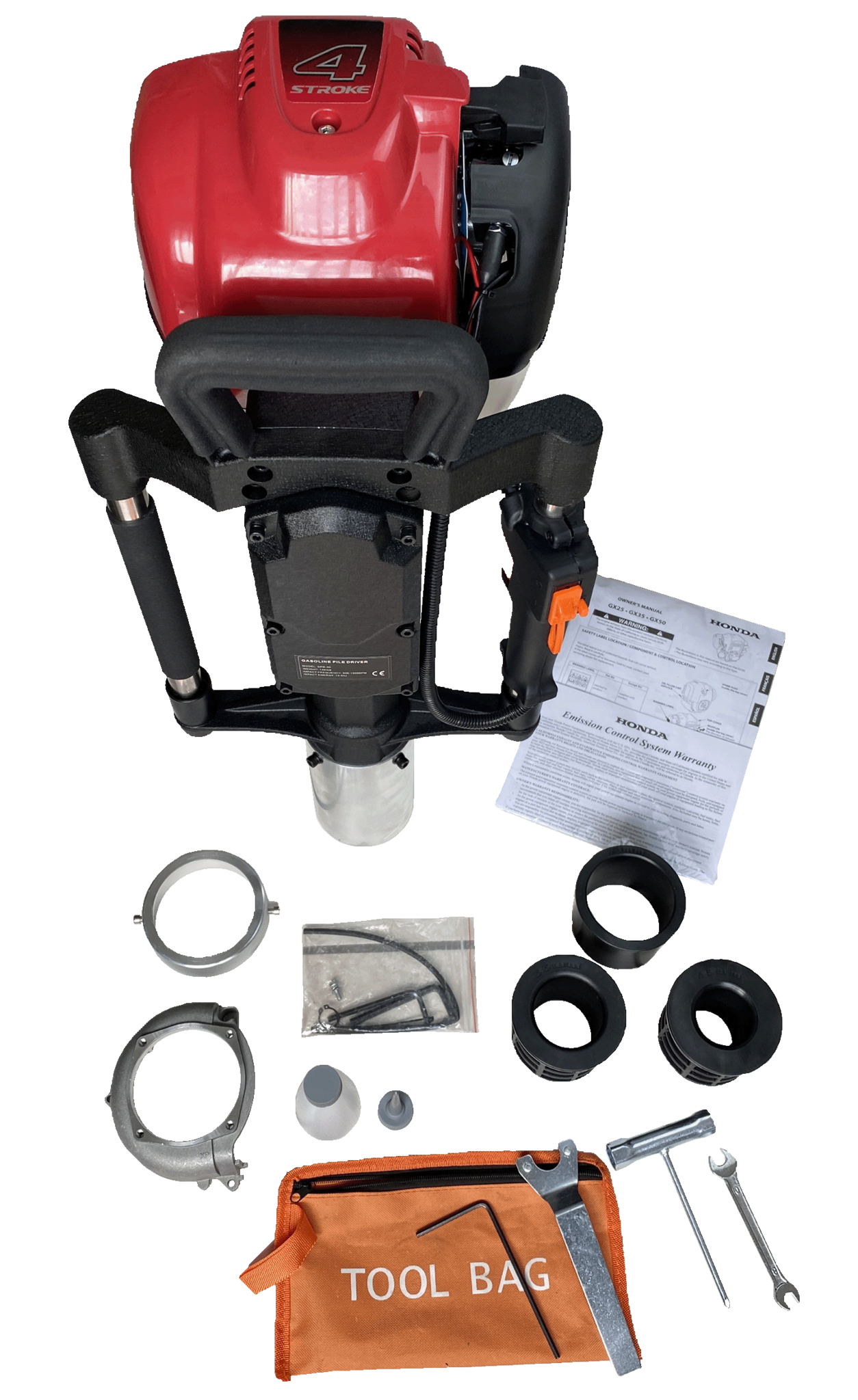 Motorpfahlramme mit Honda Motor / GX50 / 50387 / neues Modell 2024 ...