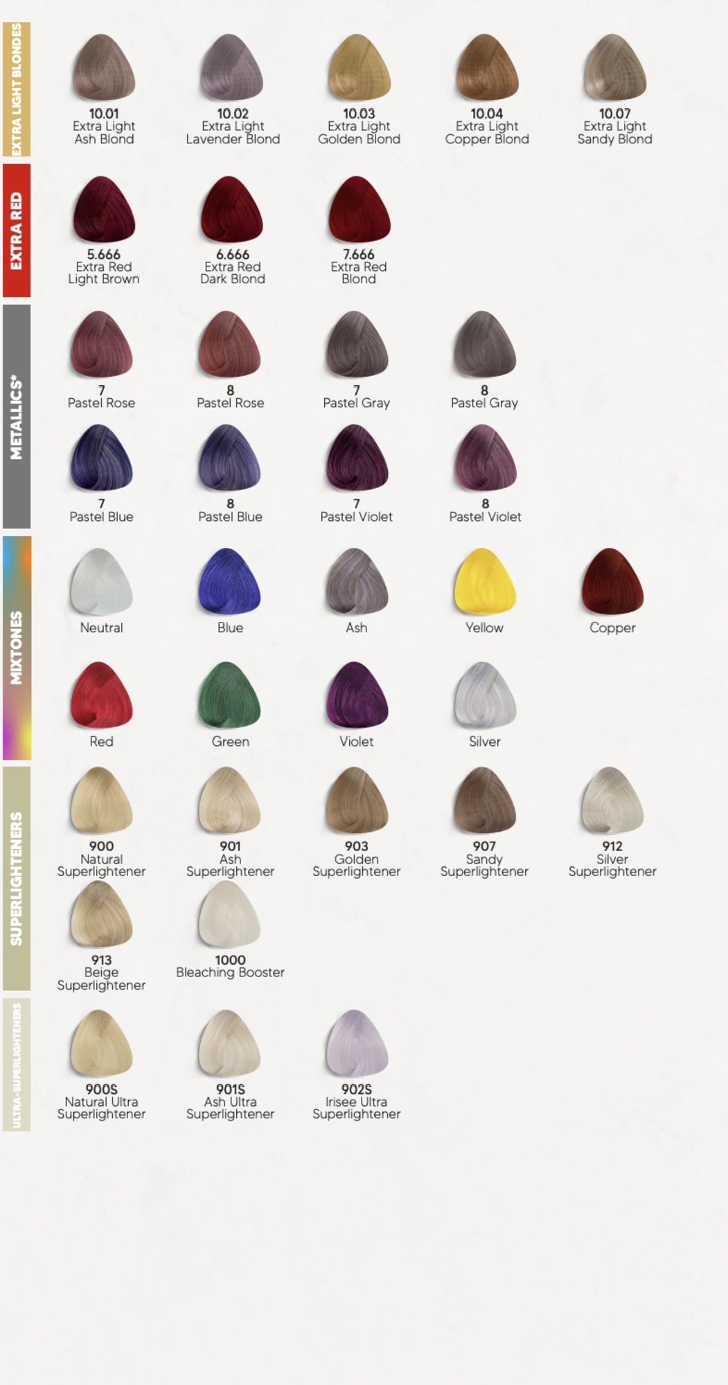 CRÉÉ Hair Color 100ml - Kleur 8 t/m Mixtones - Kappersinventaris.nl