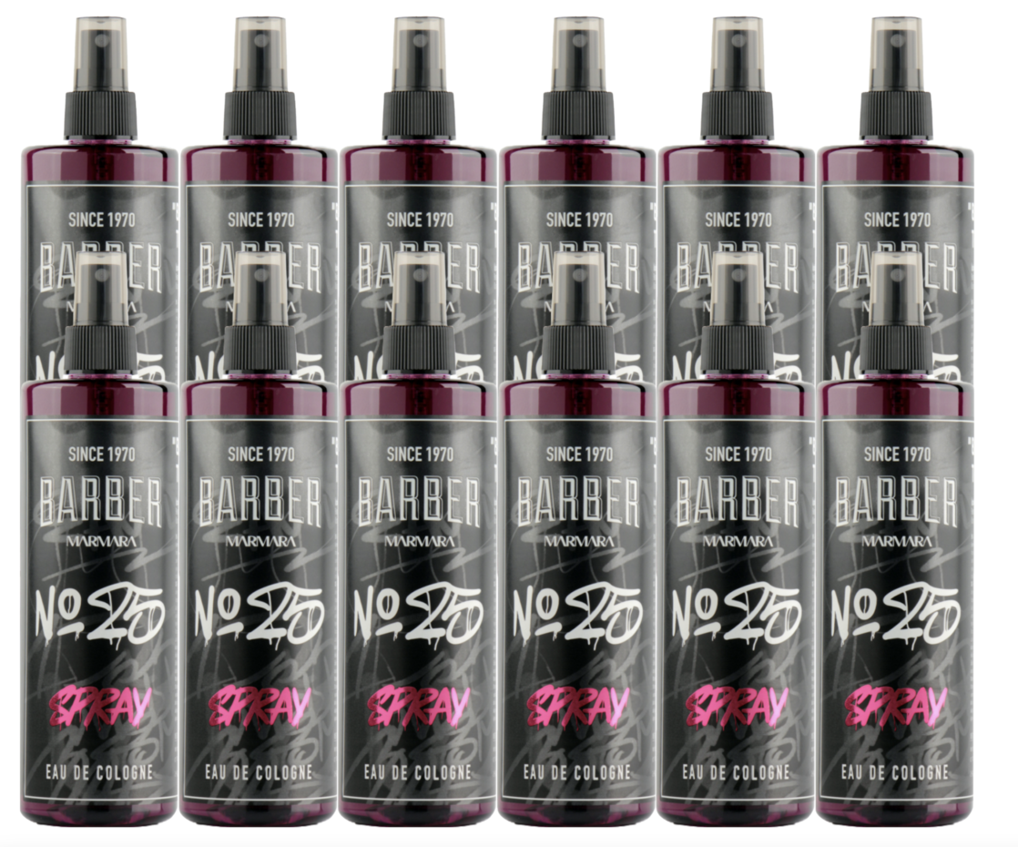 MARMARA BARBER GRAFFITI Series Spray Cologne 400ml no 25 - 12 STUKS ...