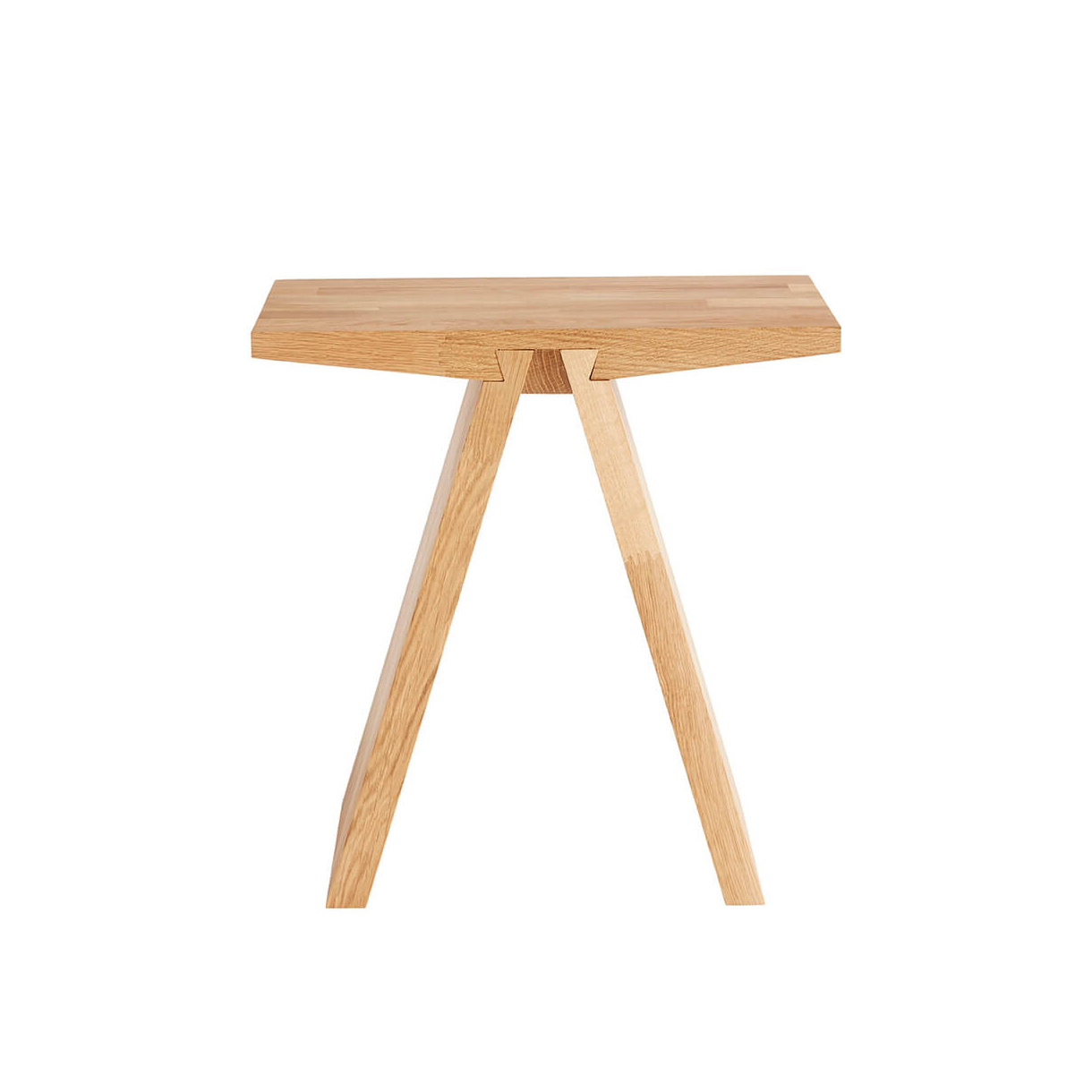 Stool 'Angle' Natural Oil - Wilhelmina Designs