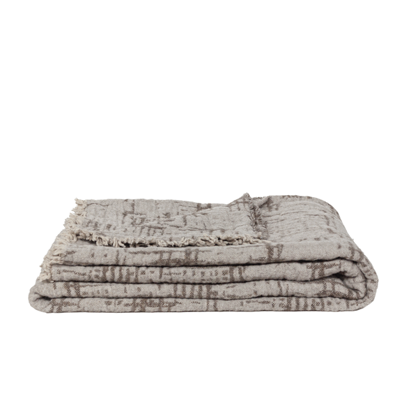 Decke 'Aurora' - Beige - Wilhelmina Designs