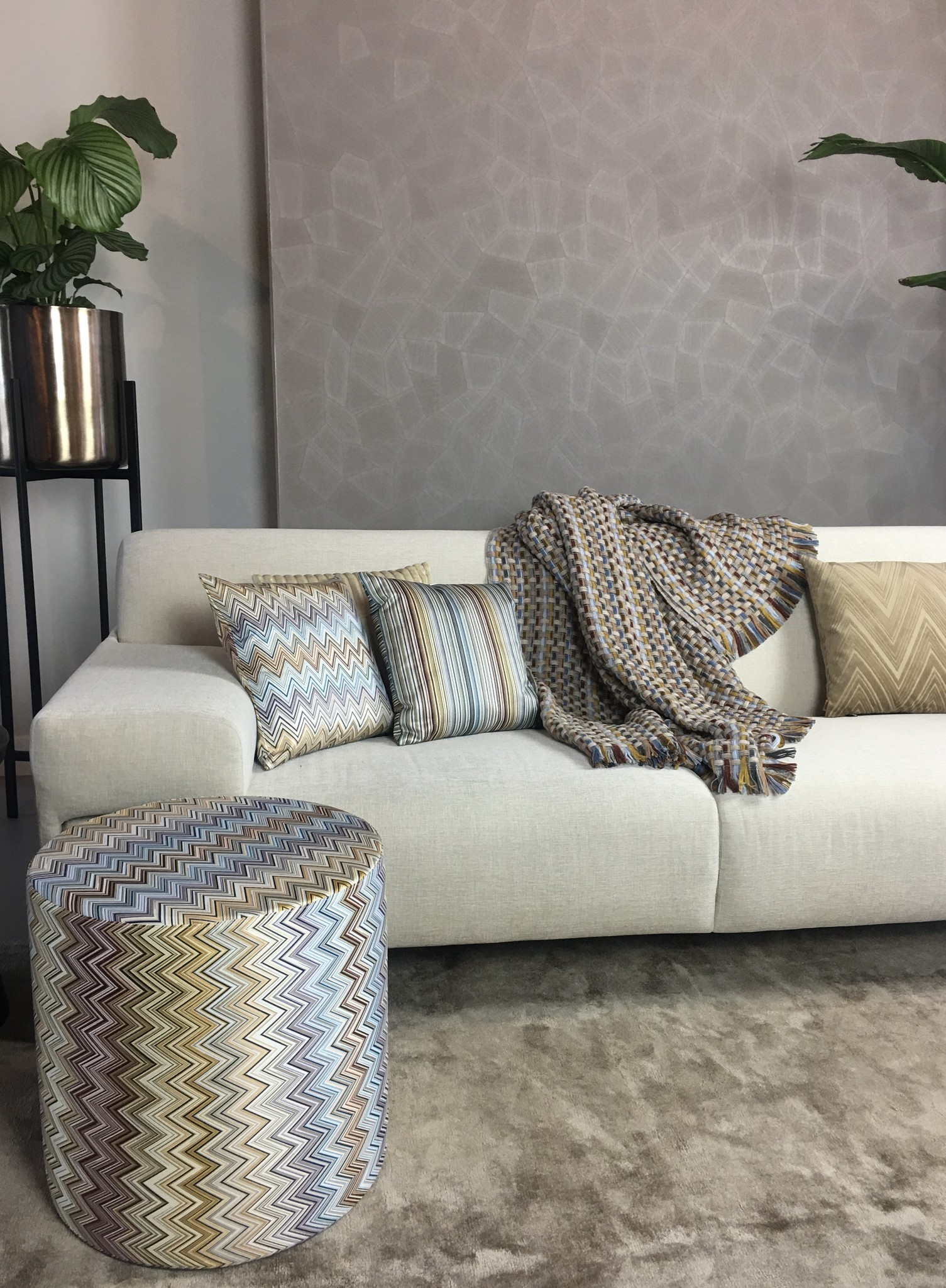 Missoni Home - Pouf Jarris - Wilhelmina Designs Missoni Home - Pouf Jarris - Wilhelmina Designs