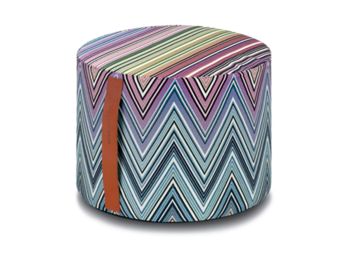 Missoni poufs - combo of functionality and fashion - Wilhelmina Designs Missoni poufs - combo of functionality and fashion - Wilhelmina Designs