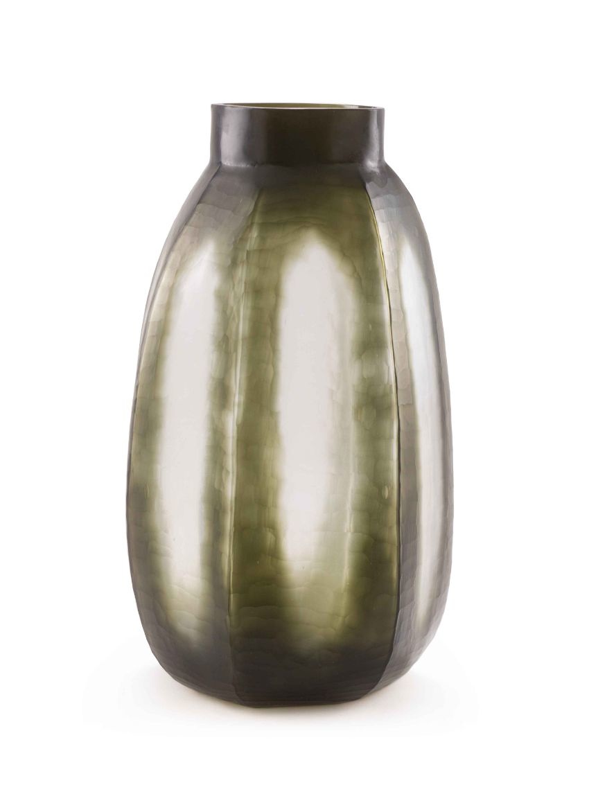 Vase 'Scepter' L - steel grey - Wilhelmina Designs