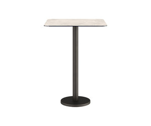 Bar table 'Bari' Square- Diamond Cream Ceramic - Wilhelmina Designs