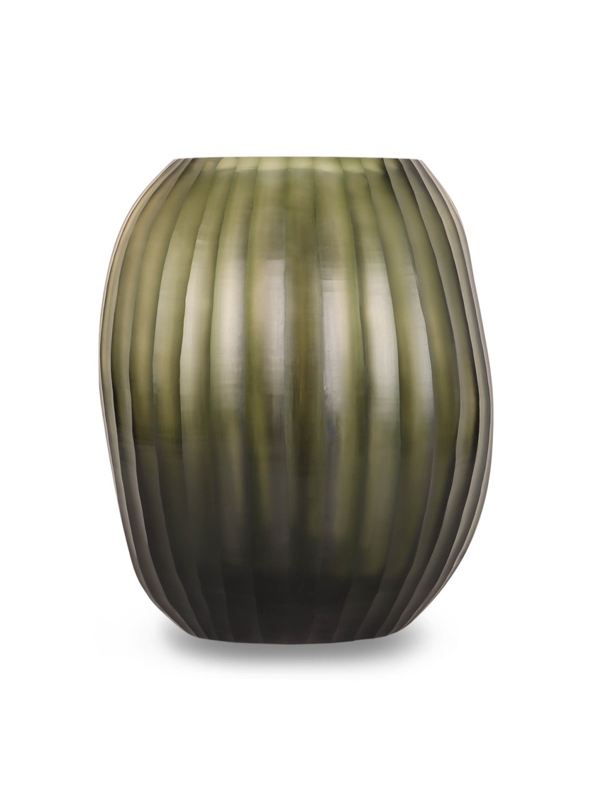 Vaas 'Enclose' L - green - Wilhelmina Designs