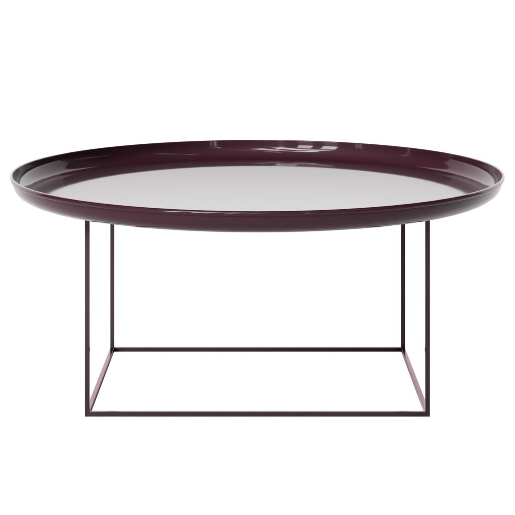 NORR11 Bijzettafel 'Duke' Large - Lacquered Maroon - Wilhelmina Designs