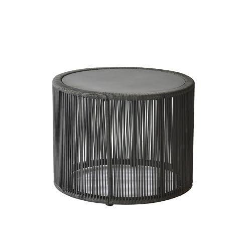 Borek Table d'appoint 'Lagos' Ø59x45.5cm - Anthracite Gris Foncé ...