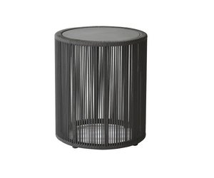 Borek Table d'appoint 'Lagos' Ø47,5x55,5cm - Anthracite Gris Foncé ...