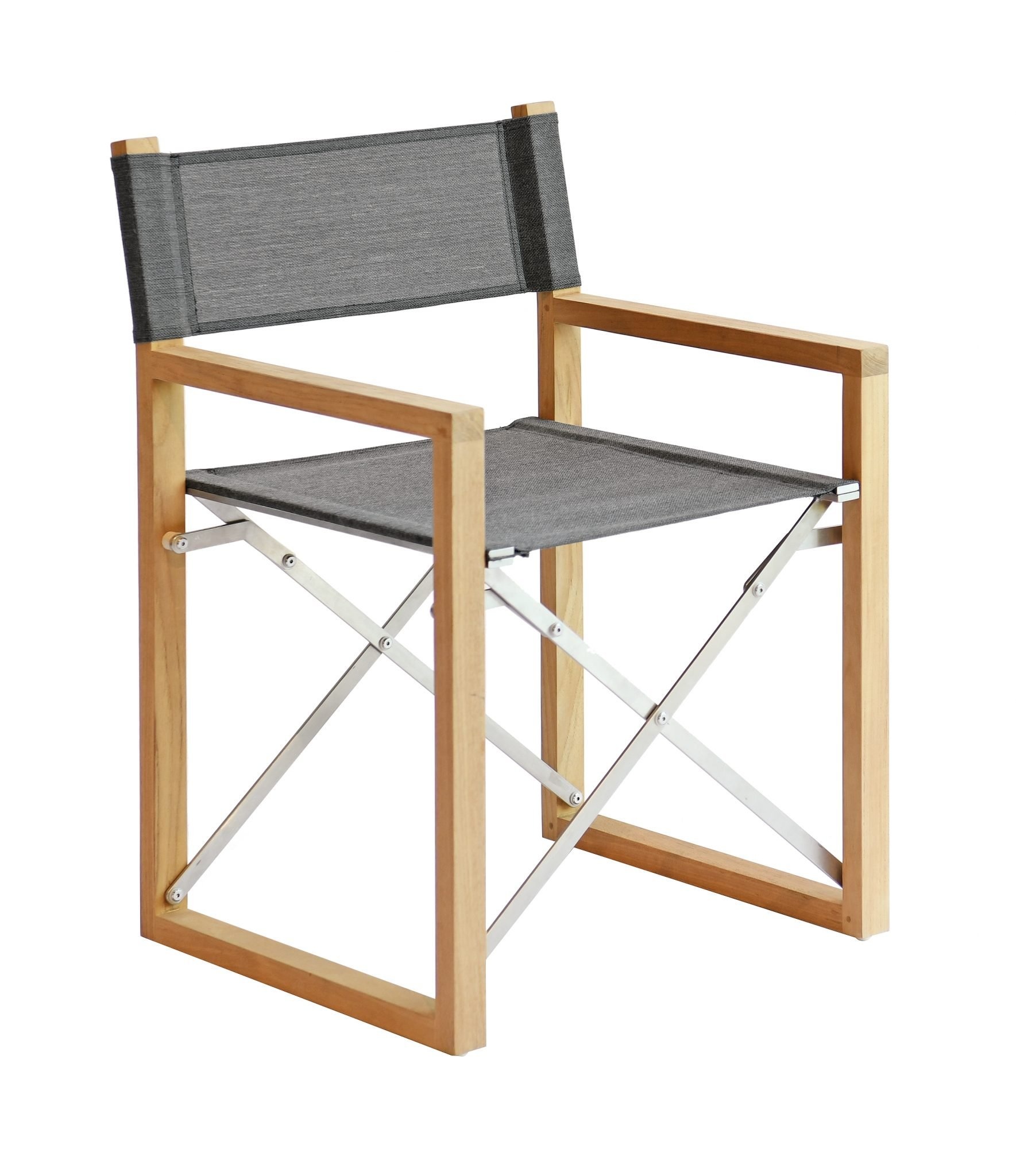 Borek 'Director's chair 'Antibes' - Teak/stainless steel/Eden Batyline ...