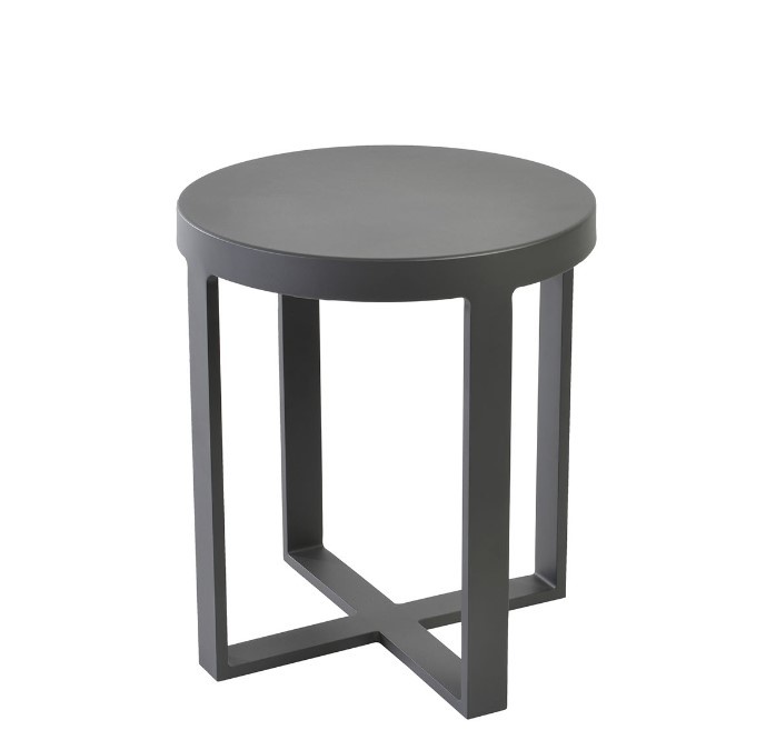 Borek Side table 'Force' Ø48x55cm - Anthracite - Wilhelmina Designs