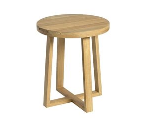 Borek Table d'appoint 'Lazise' Ø48x56cm - Teck - Wilhelmina Designs