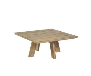 Borek Lounge table 'Tarifa' 80x80x35cm - Teck - Wilhelmina Designs