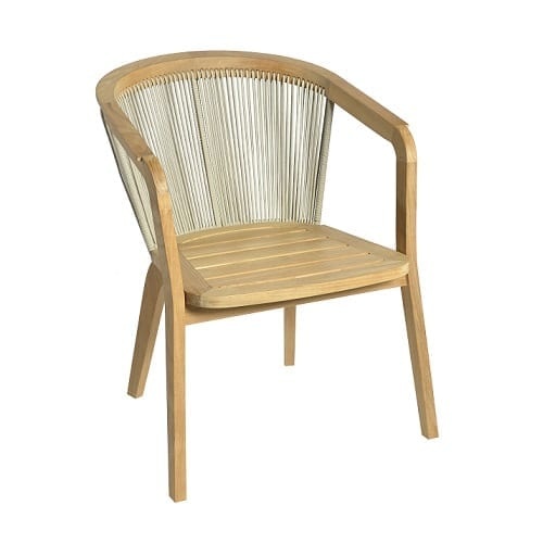 Borek Garden chair 'Chepri' - Teak Natural - Wilhelmina Designs