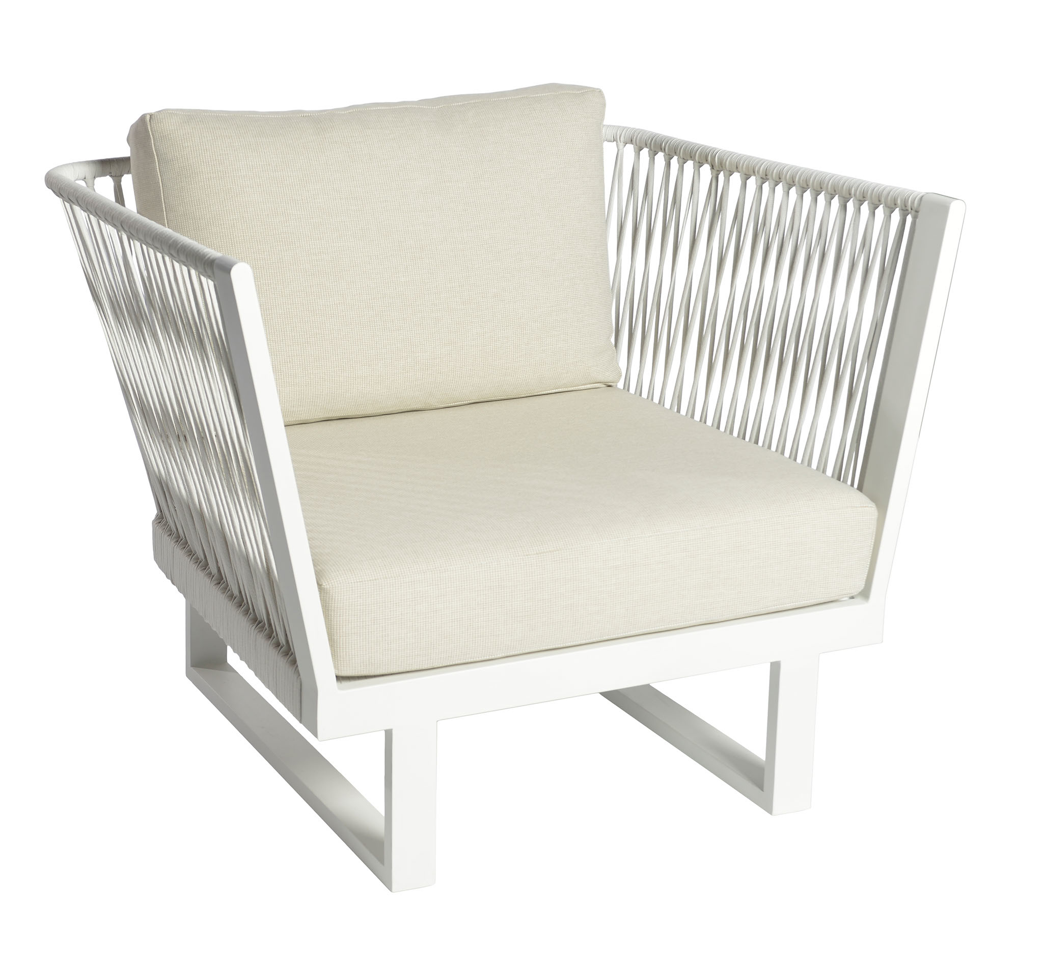 Borek Lounge chair 'Altea' - Off White - Wilhelmina Designs