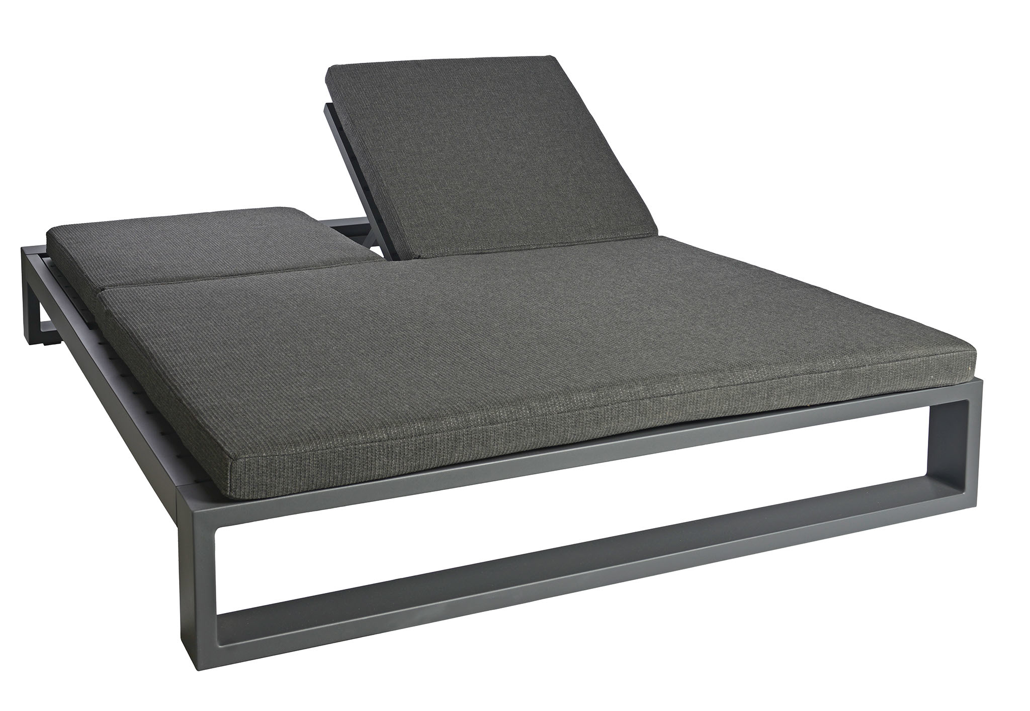 Borek Dubbel ligbed 'Vitoria' - Anthracite - Wilhelmina Designs