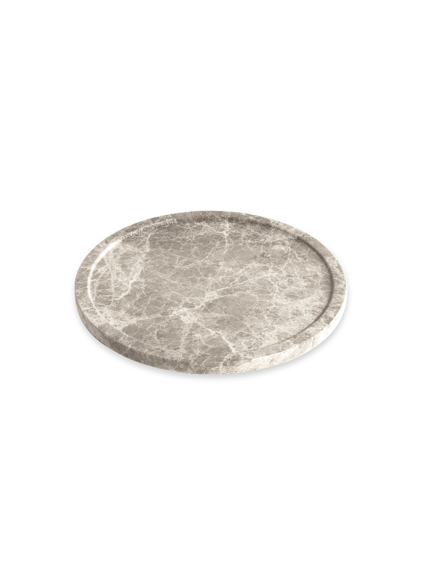 Tablett 'D'Argento' - rund - Wilhelmina Designs