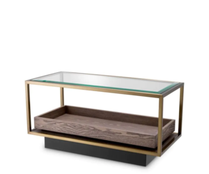 EICHHOLTZ Table d'appoint 'Roxton' - Brass - Wilhelmina Designs