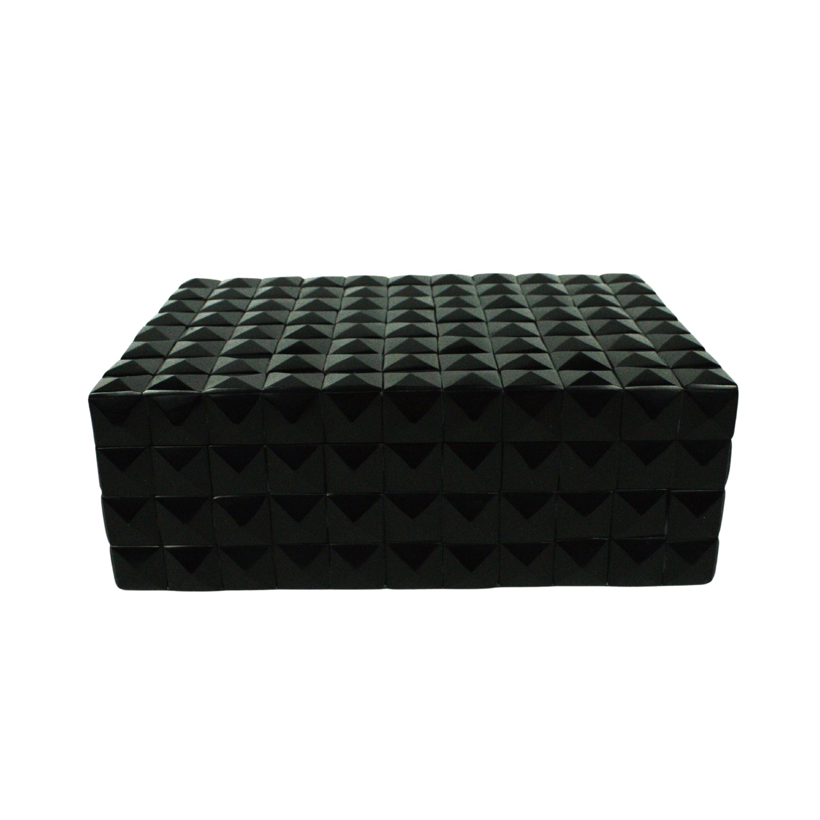 Luxury storage box 'Studs' Black - Wilhelmina Designs