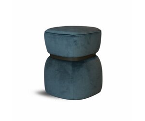 THE GRAND INTERIOR Hocker 'Vera' - Mystic Green Samt - Wilhelmina Designs