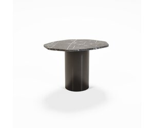 THE GRAND COLLECTION Side table 'Bari' - Black Marble - Wilhelmina Designs
