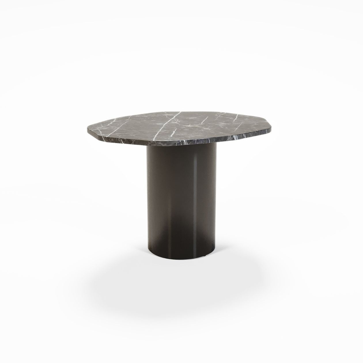 THE GRAND COLLECTION Side table 'Bari' - Black Marble - Wilhelmina Designs