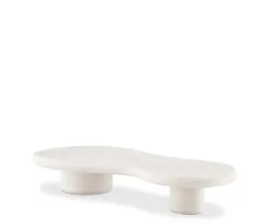 Outdoor Coffee Table 'Erato' - Smooth cream - Wilhelmina Designs