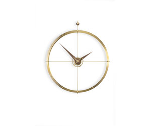 Design wall clock 'Doble O Premium Gold' - Wilhelmina Designs