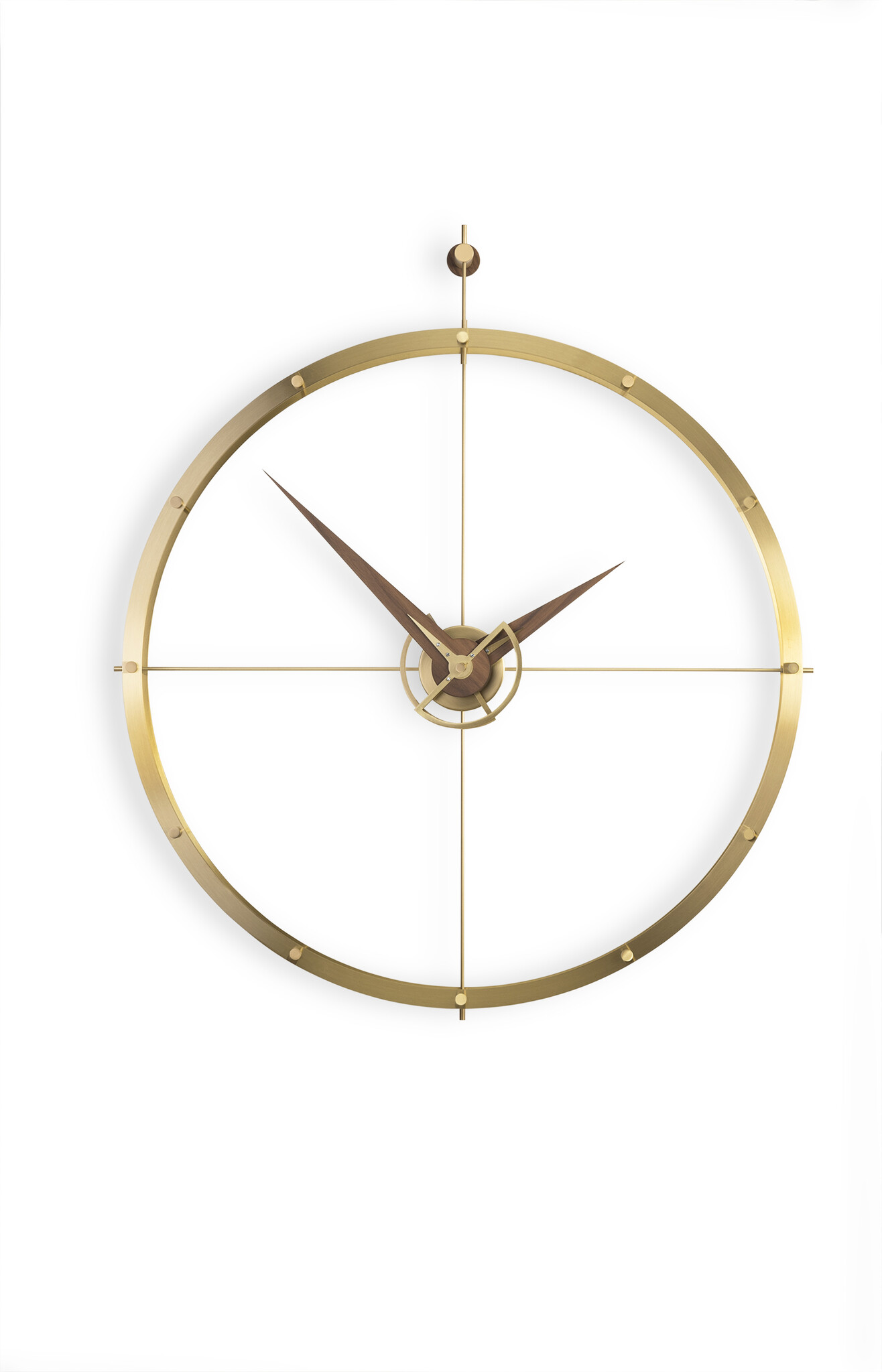 Design wandklok 'Doble O Premium Gold' - Wilhelmina Designs