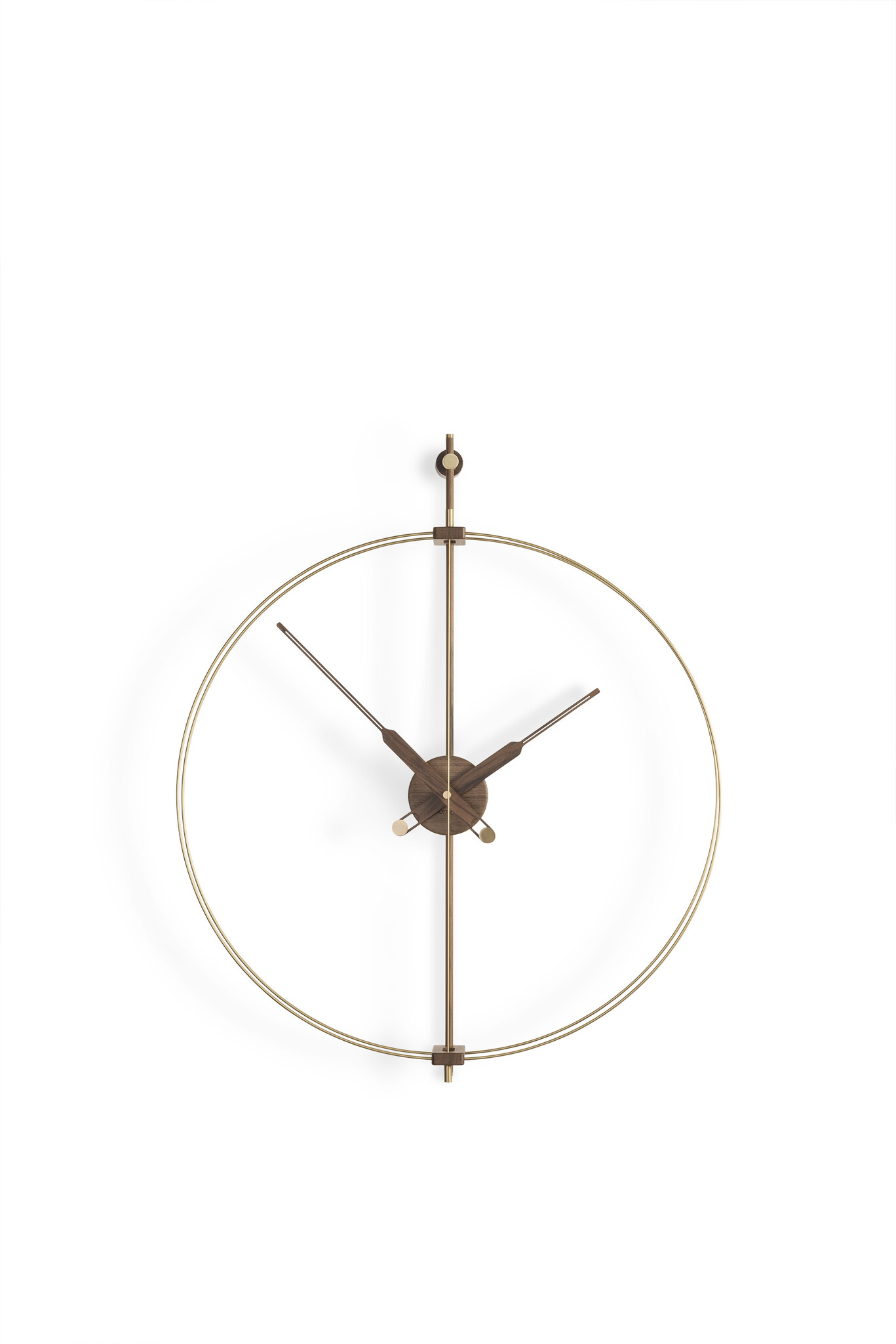 Design wall clock 'Mini Barcelona Premium' Gold - Wilhelmina Designs