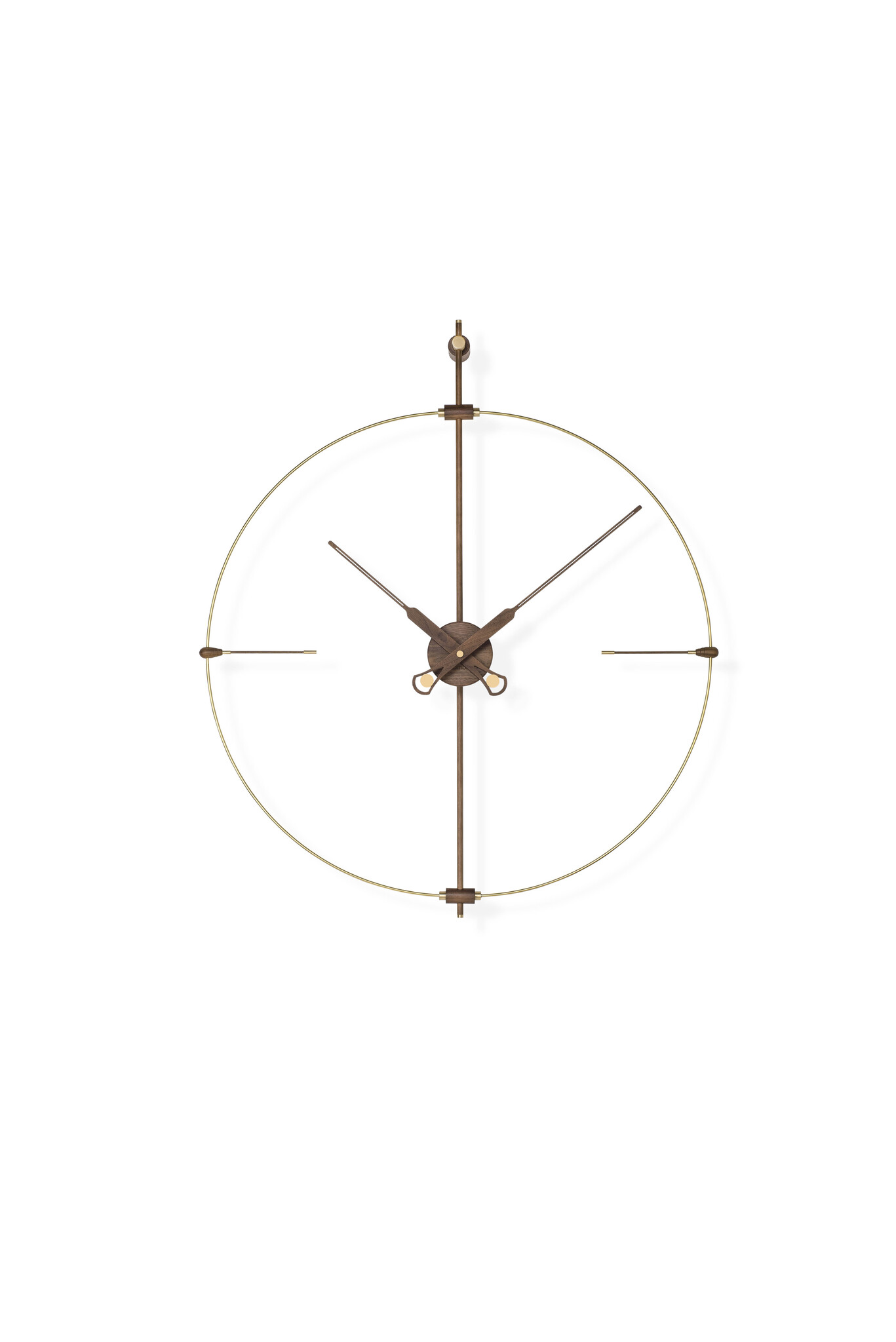 Design clock 'Mini Bilbao Premium Gold' - Wilhelmina Designs