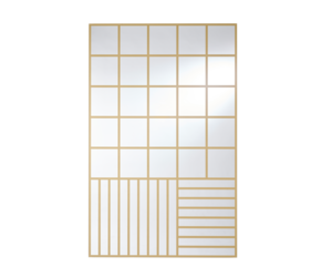 Mirror 'Grid' - Gold - Wilhelmina Designs