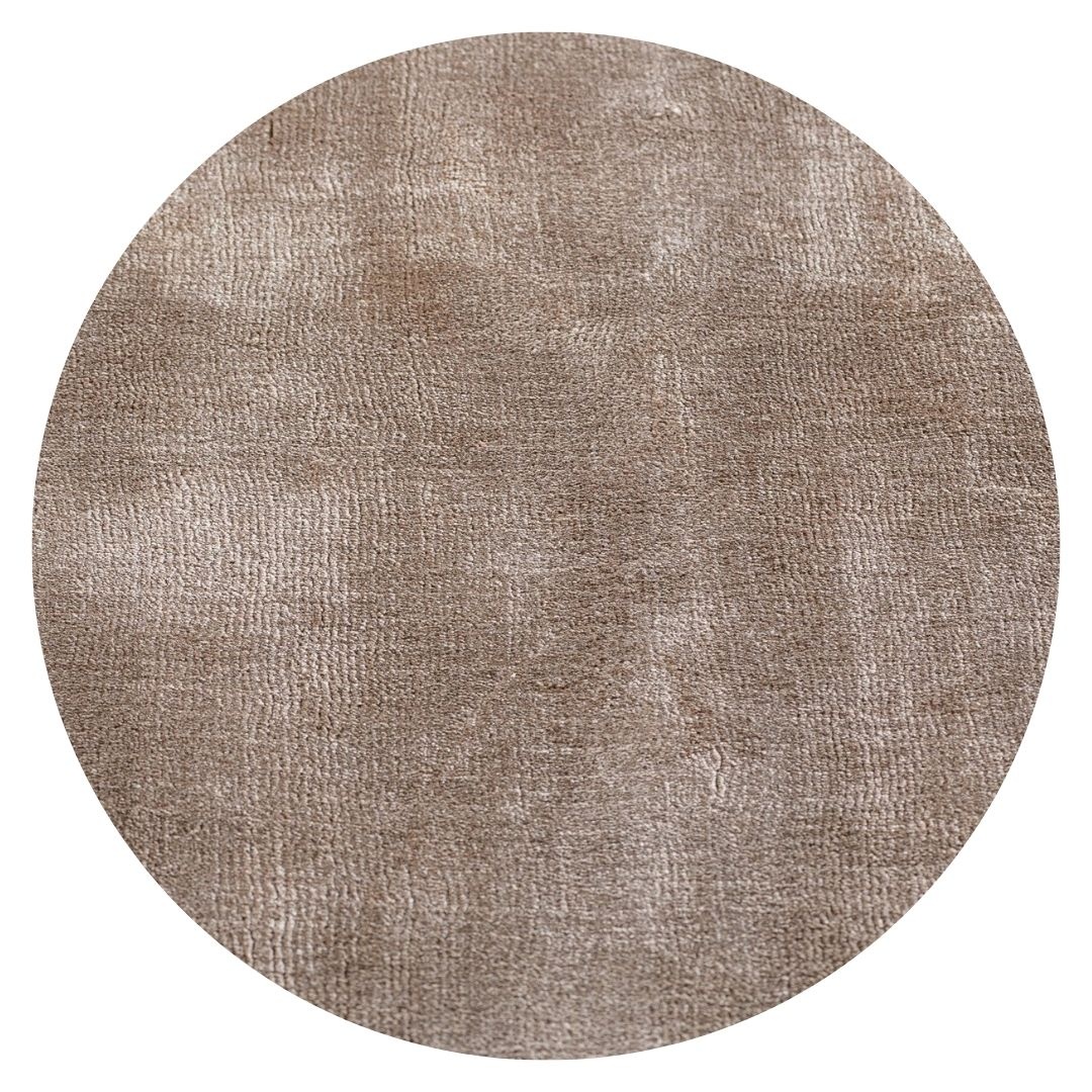 Round rug 'Walker' Mocca - Wilhelmina Designs