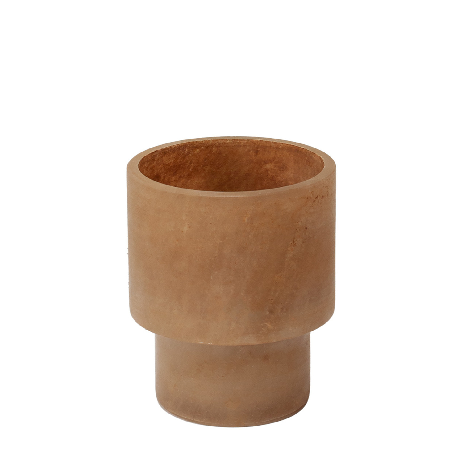 Albasten theelicht 'Lascar' - S - Amber - Wilhelmina Designs Albasten theelicht 'Lascar' - S - Amber - Wilhelmina Designs