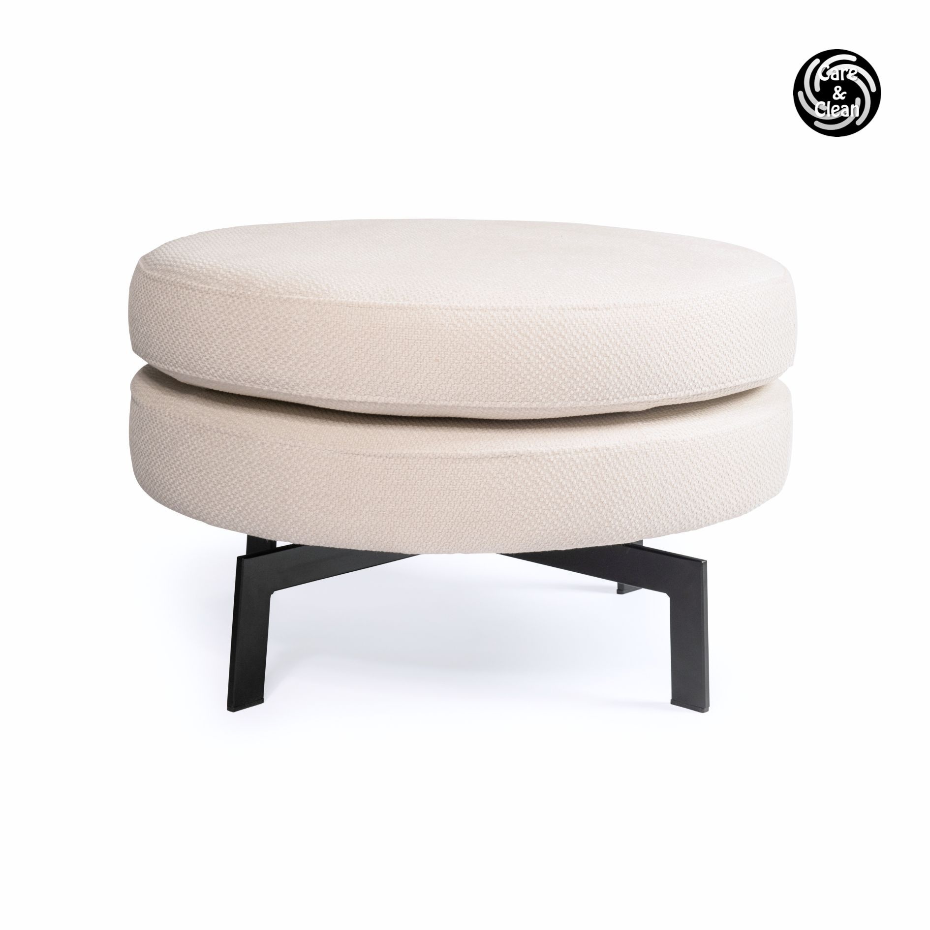 W|Exclusives Ottoman Jenson Aesthetic White - Wilhelmina Designs