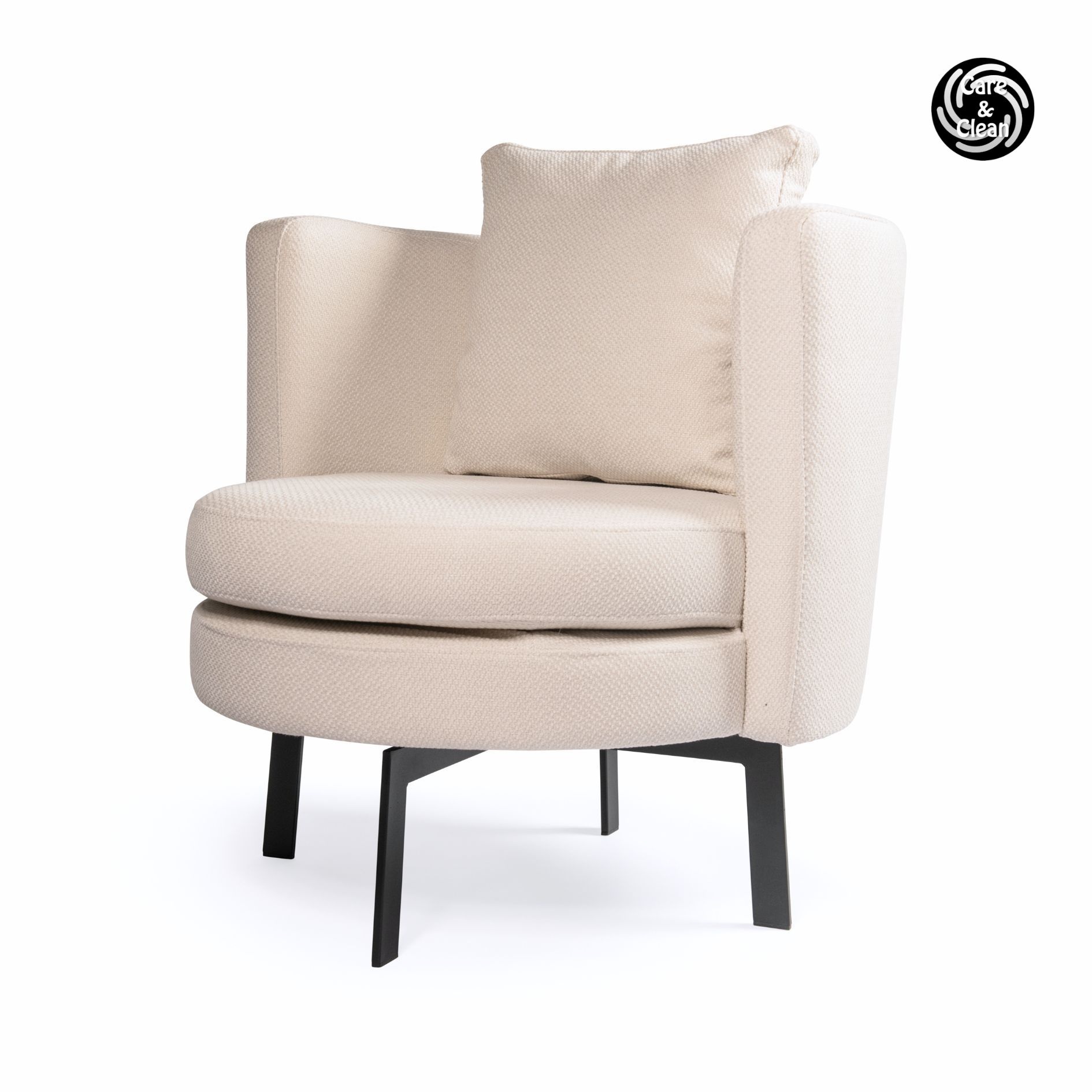W|Exclusives Draaistoel Jenson Aesthetic White - Wilhelmina Designs