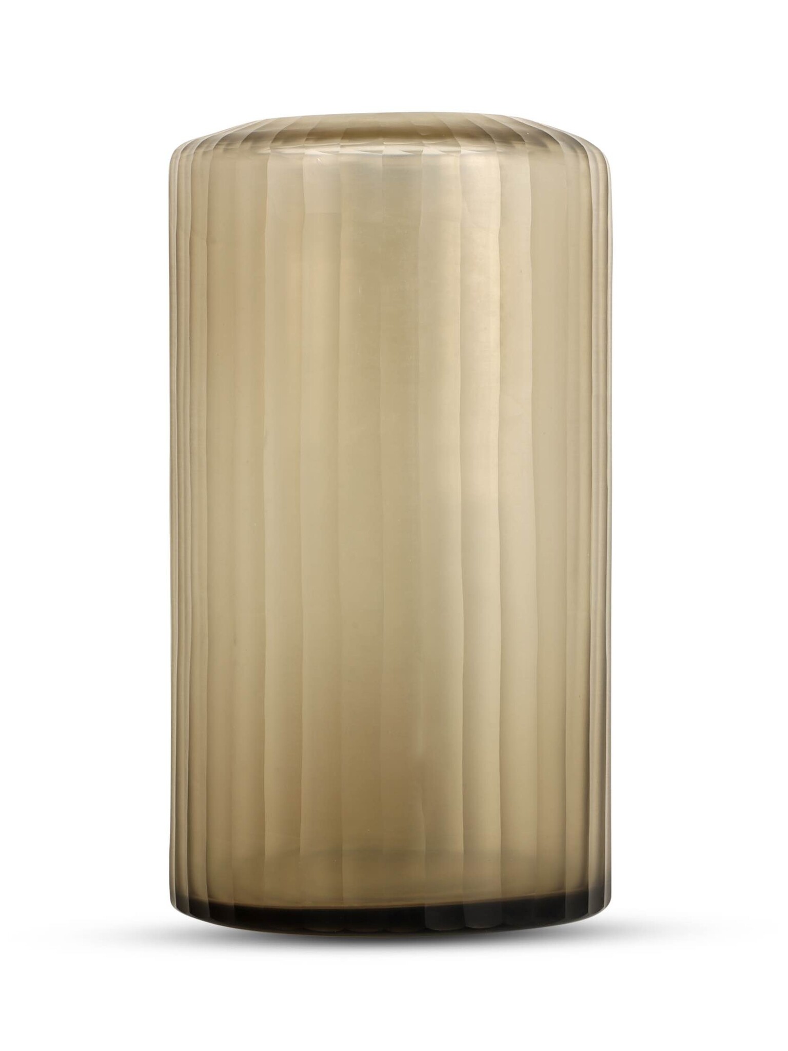 Vaas 'Basalt' L - smoke - Wilhelmina Designs