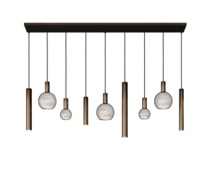 Hängelampe 'Riva' Straight - Matt Black - Wilhelmina Designs