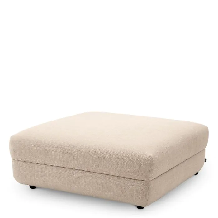 EICHHOLTZ Modular Sofa 'Paulo' - Ottoman - Scalea sand - Wilhelmina Designs