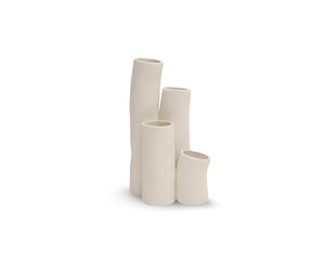 Vase 'Makya' - Grey White - Wilhelmina Designs