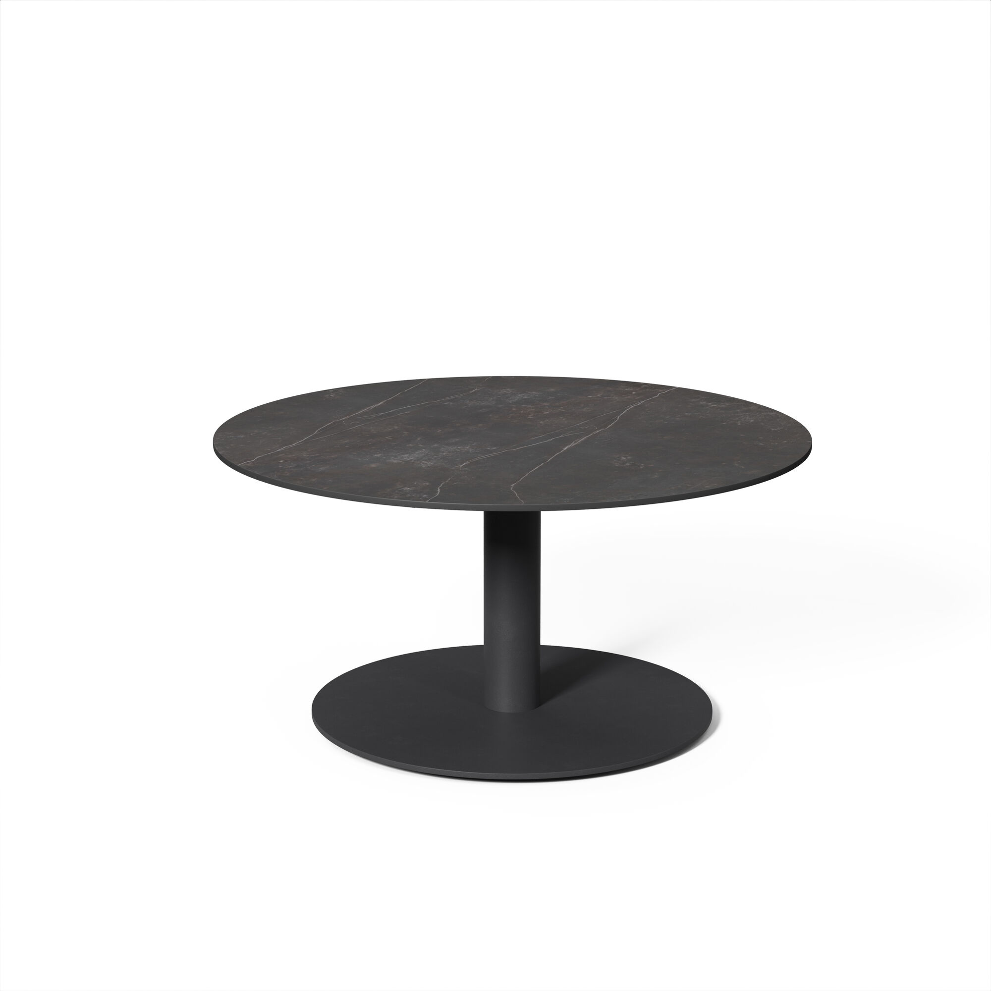 Lage Tafel 'Tarente' - 80 cm - Anthracite - Wilhelmina Designs