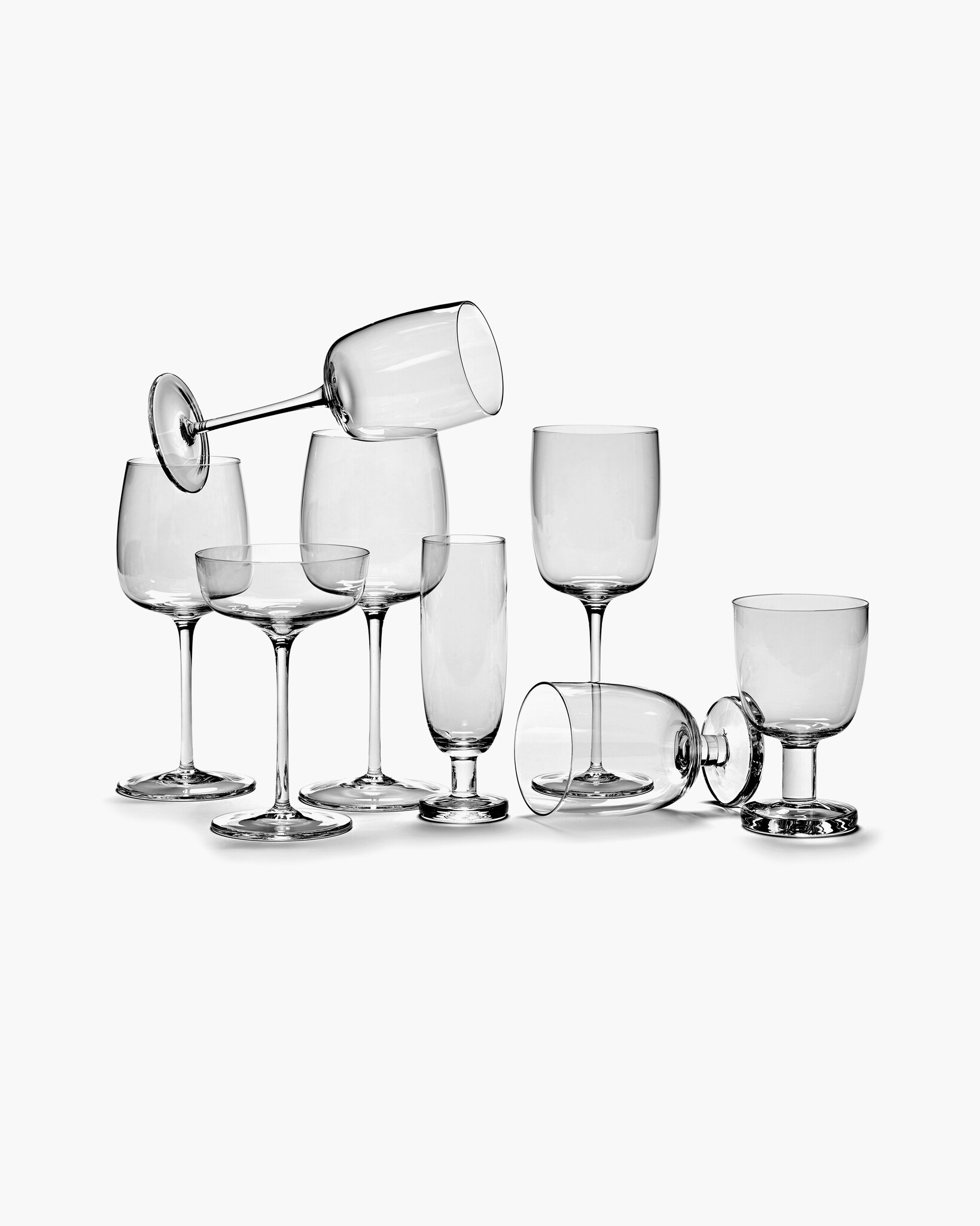 Vincent van Duysen - Passe-partout 4pc champagne glass low - Wilhelmina ...