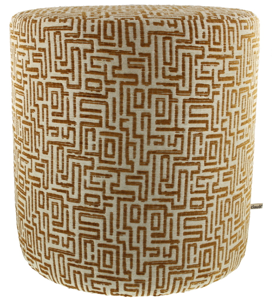 Poef Claudi - Rocco Mustard - Wilhelmina Designs