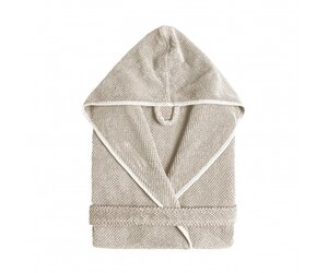 Graccioza - Bathrobe 'Bee waffle' hooded - Wilhelmina Designs