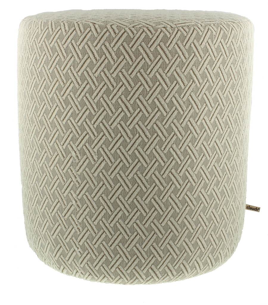 Poef Claudi - Cannas Naturel - Wilhelmina Designs