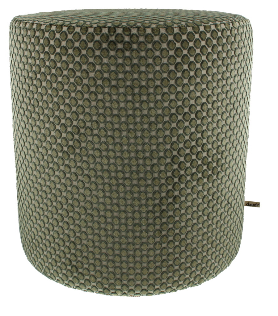 Poef Claudi - Valentijn Olive - Wilhelmina Designs