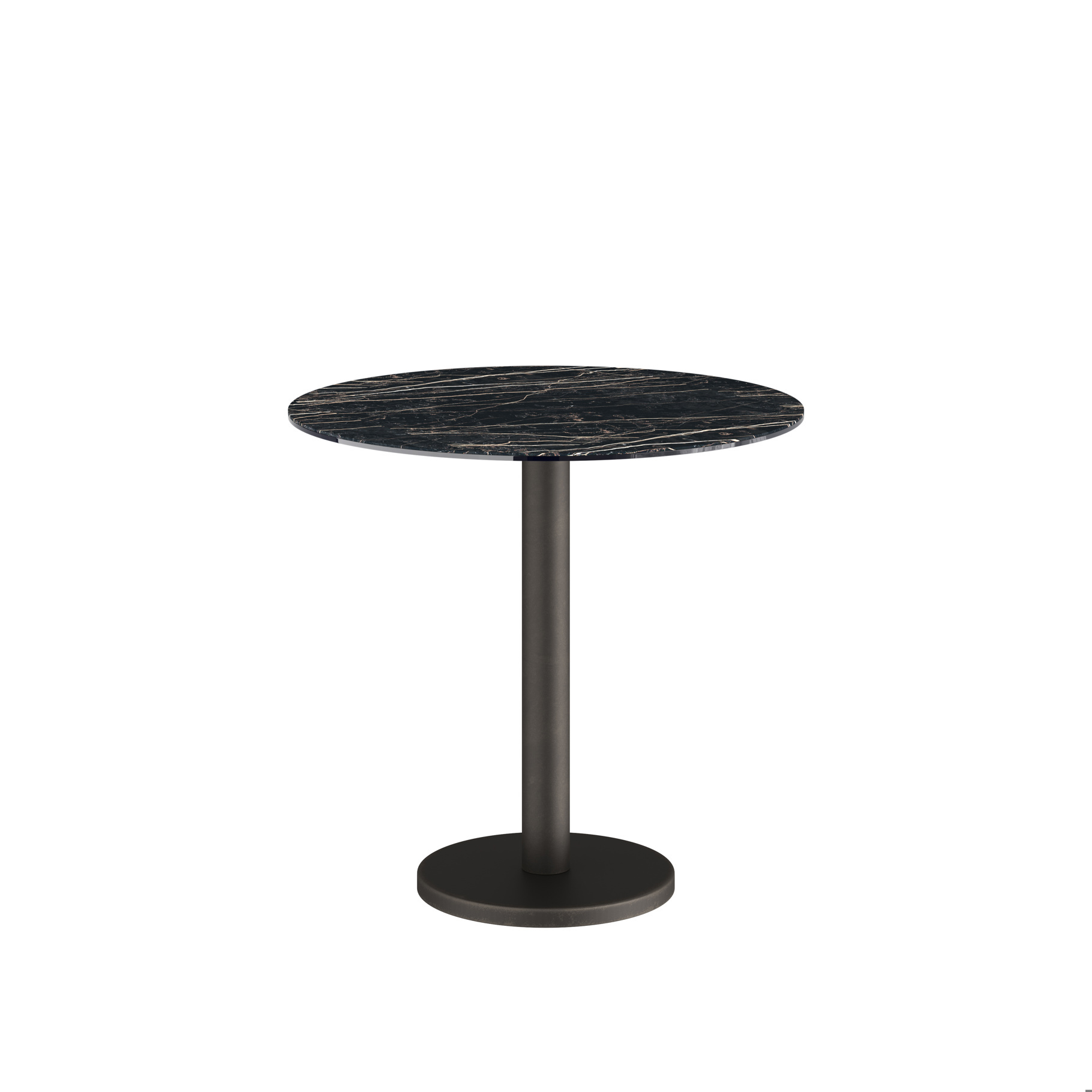 Bistro table 'Bari' Round - Black - Wilhelmina Designs