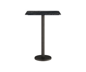 Bar table 'Bari' Square - Black - Wilhelmina Designs