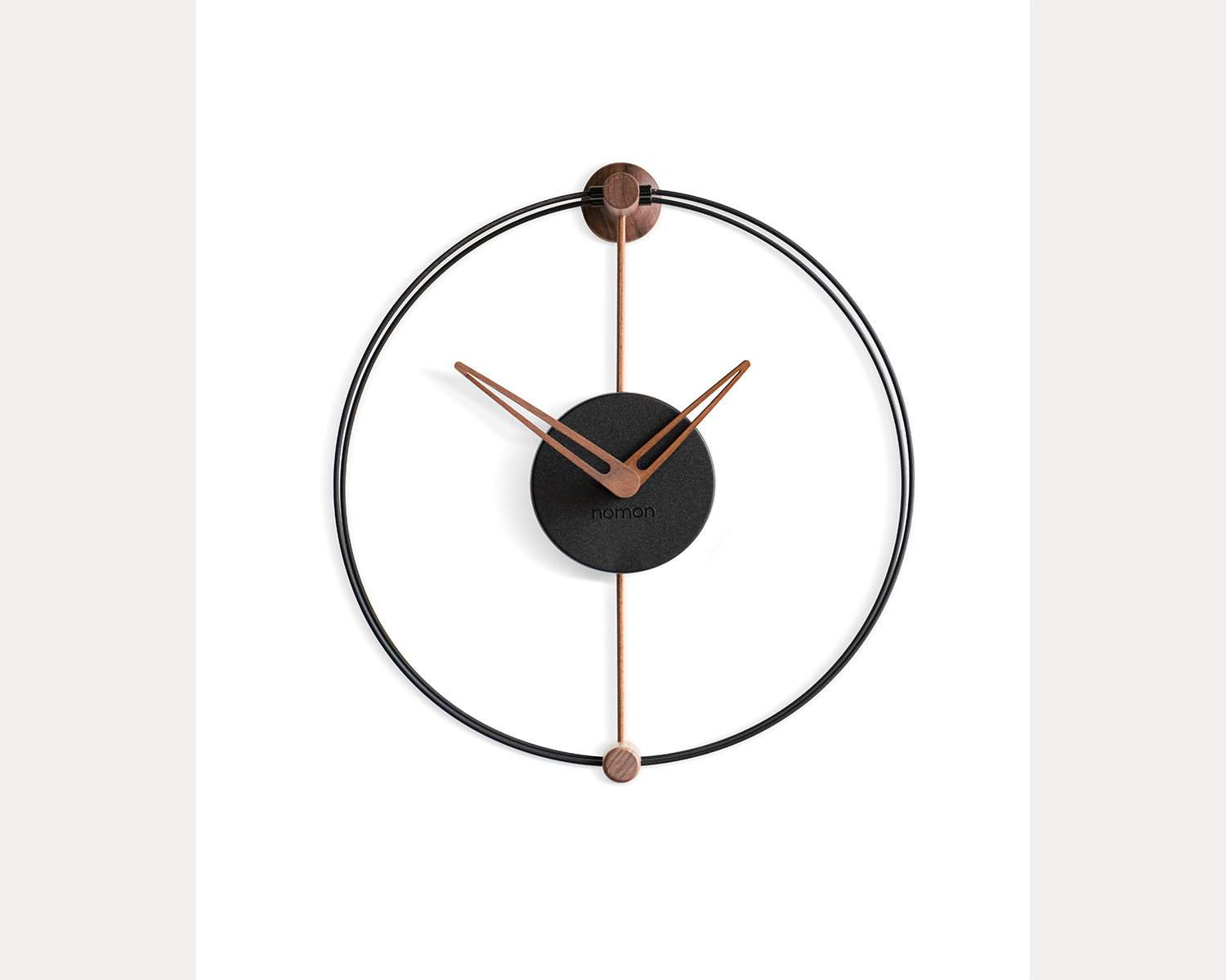 Design klok 'Nano' - Black - Wilhelmina Designs